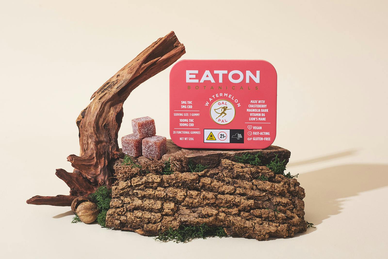 Watermelon “Gal Pal” 1:1 | 100mg 20pk Gummies | .1g Edibles | Eaton ...