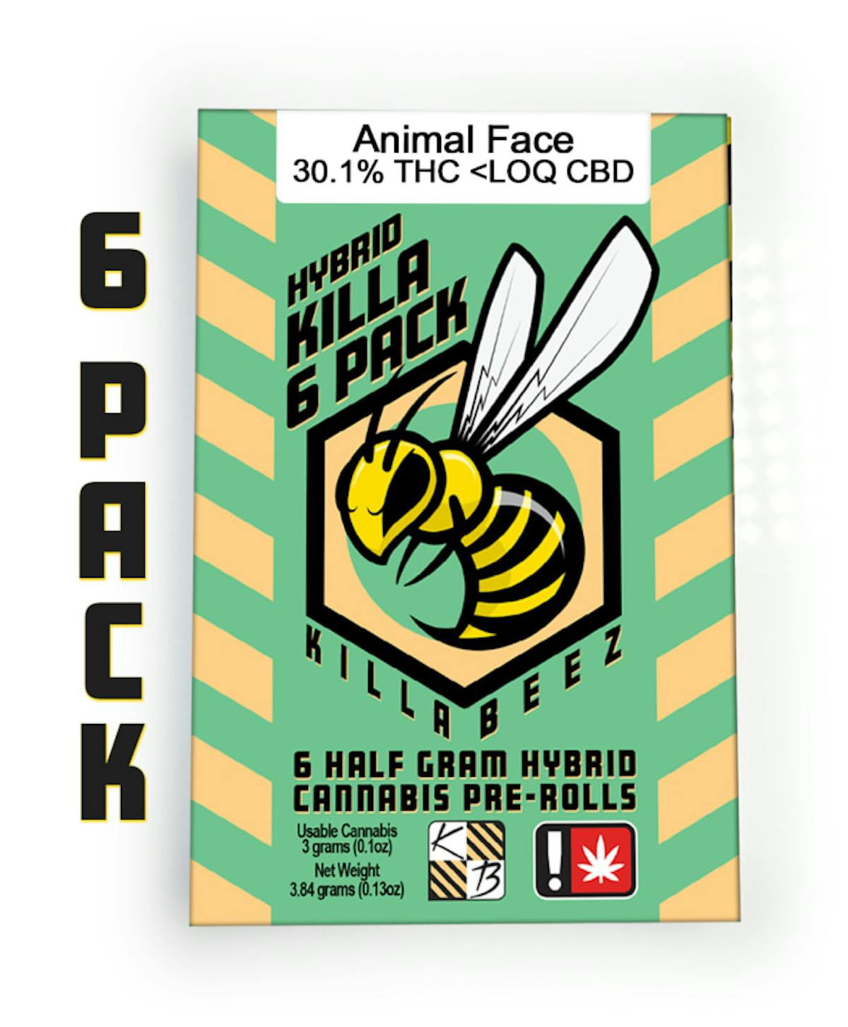 Killa Beez .5g BACIO GELATO Killa Pre Roll 6pk 3g Pre-rolls | Killa Beez