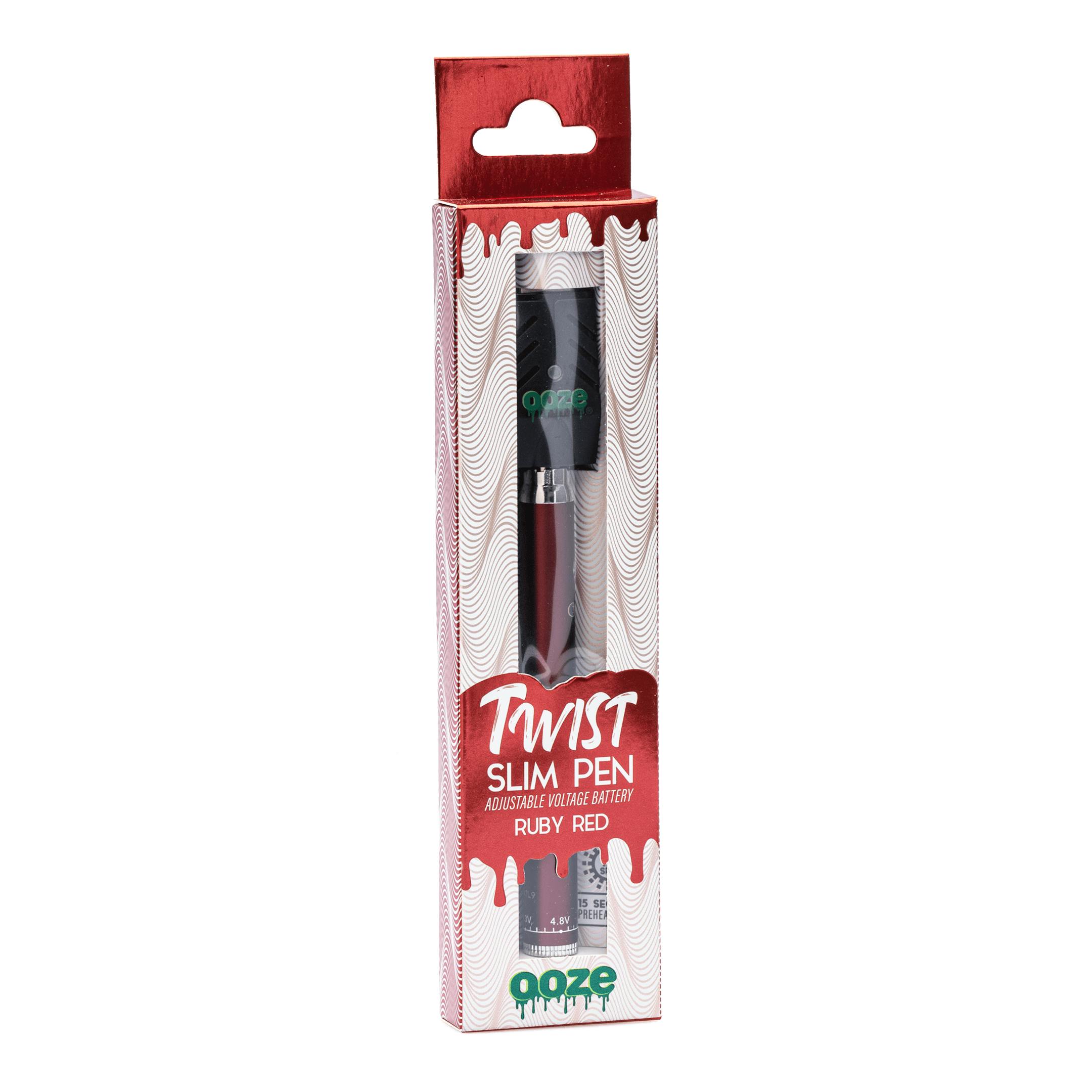 Ooze Slim Twist Vape Pen | Ruby Red - Doobie