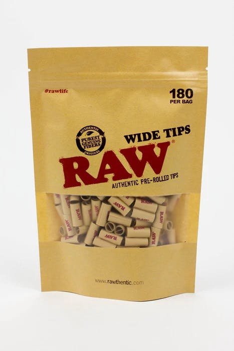 RAW - Pre-Rolled Wide Tips - 180pk - Classic | Sessions Cannabis