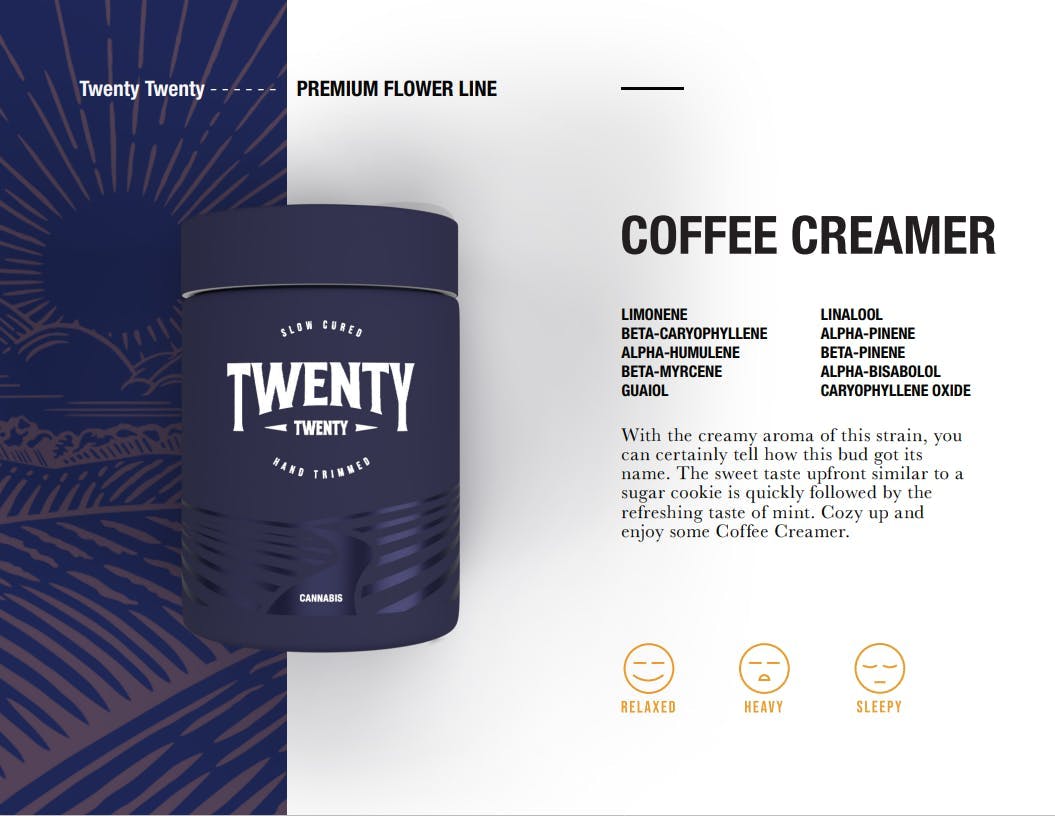 Twenty Twenty | Coffee Creamer | 3.5 1/8oz Flower | Twenty Twenty