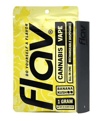 Flav Banana Kush Disposable Vape Rec - Exclusive Cannabis Michigan