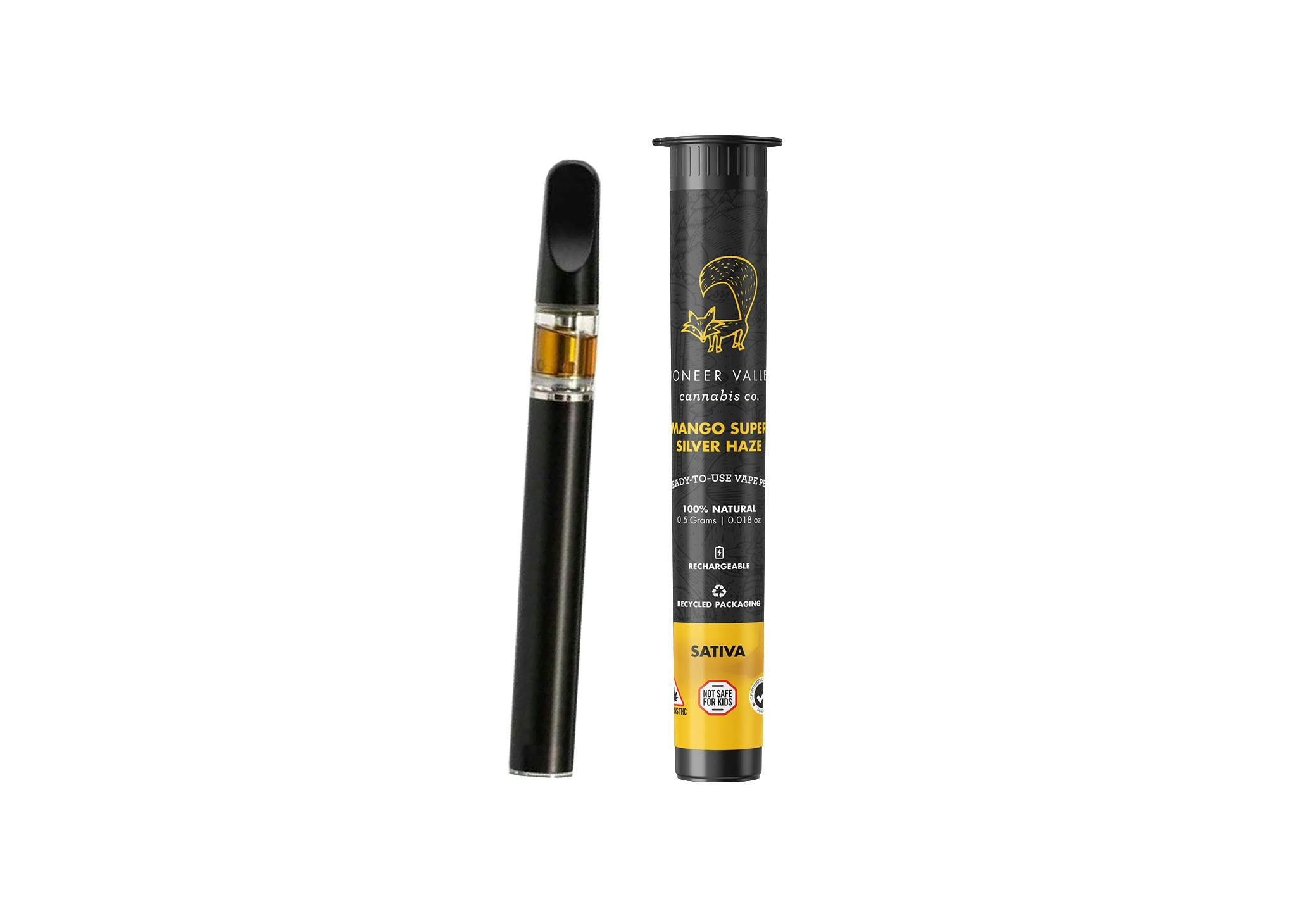 Pioneer Valley Cannabis Co. Distillate Disposable | Mango Super Silver ...