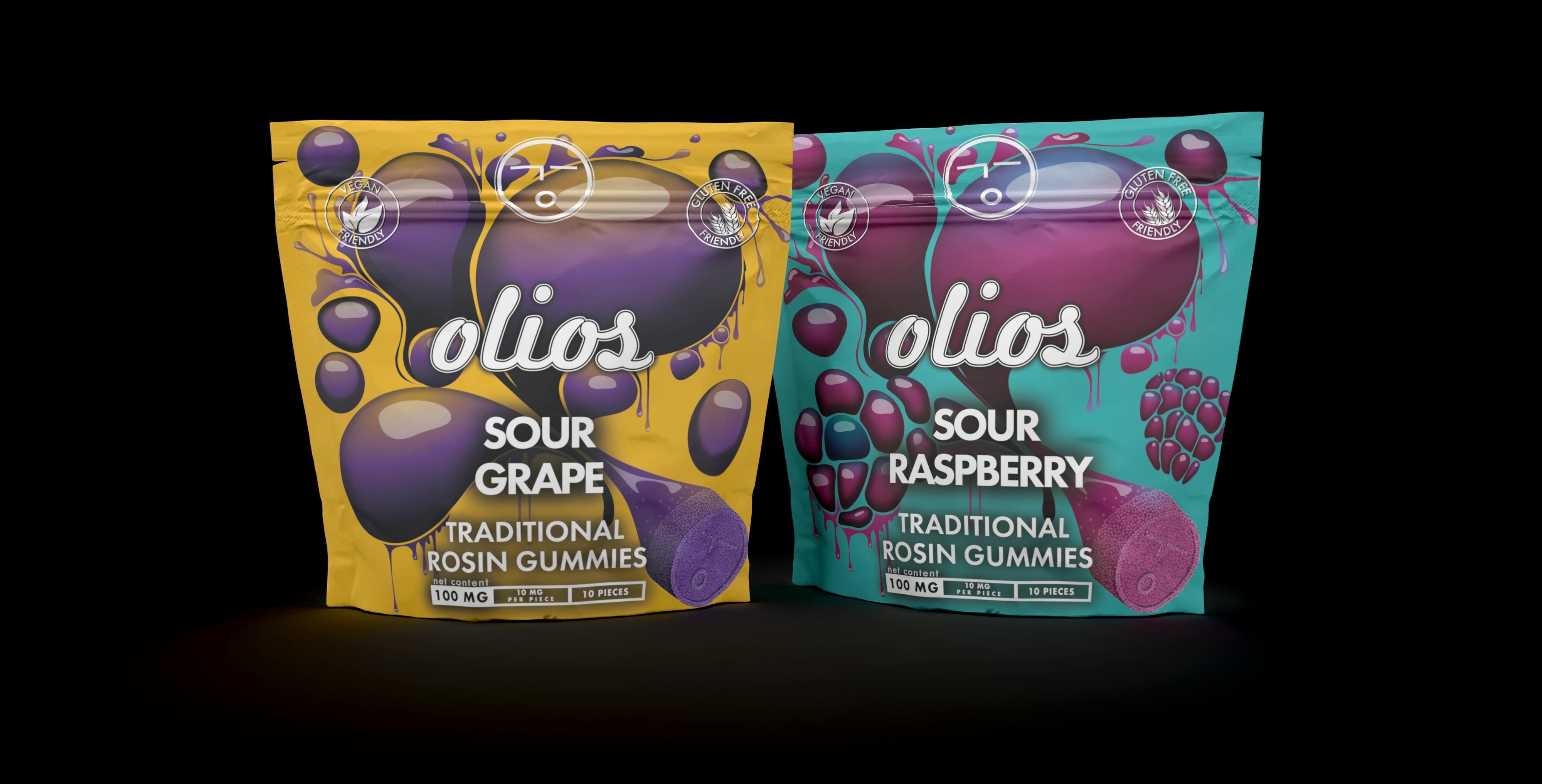 Sour Grapes | Live Rosin | Gummies | 10 Pack | 100mg by Olio | Buy ...