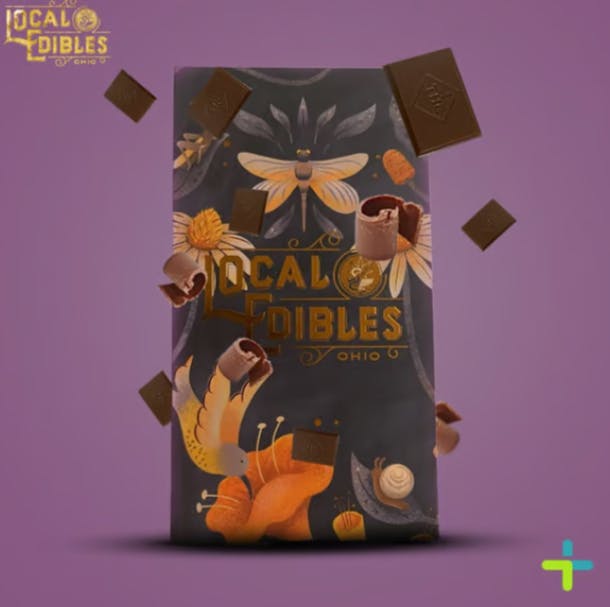Local Edibles Cookies and Cream Chocolate Bar 10pk 550mg | Curaleaf