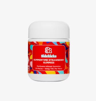 Sidekicks Summertime Strawberry 100MG Gummies - Doobie