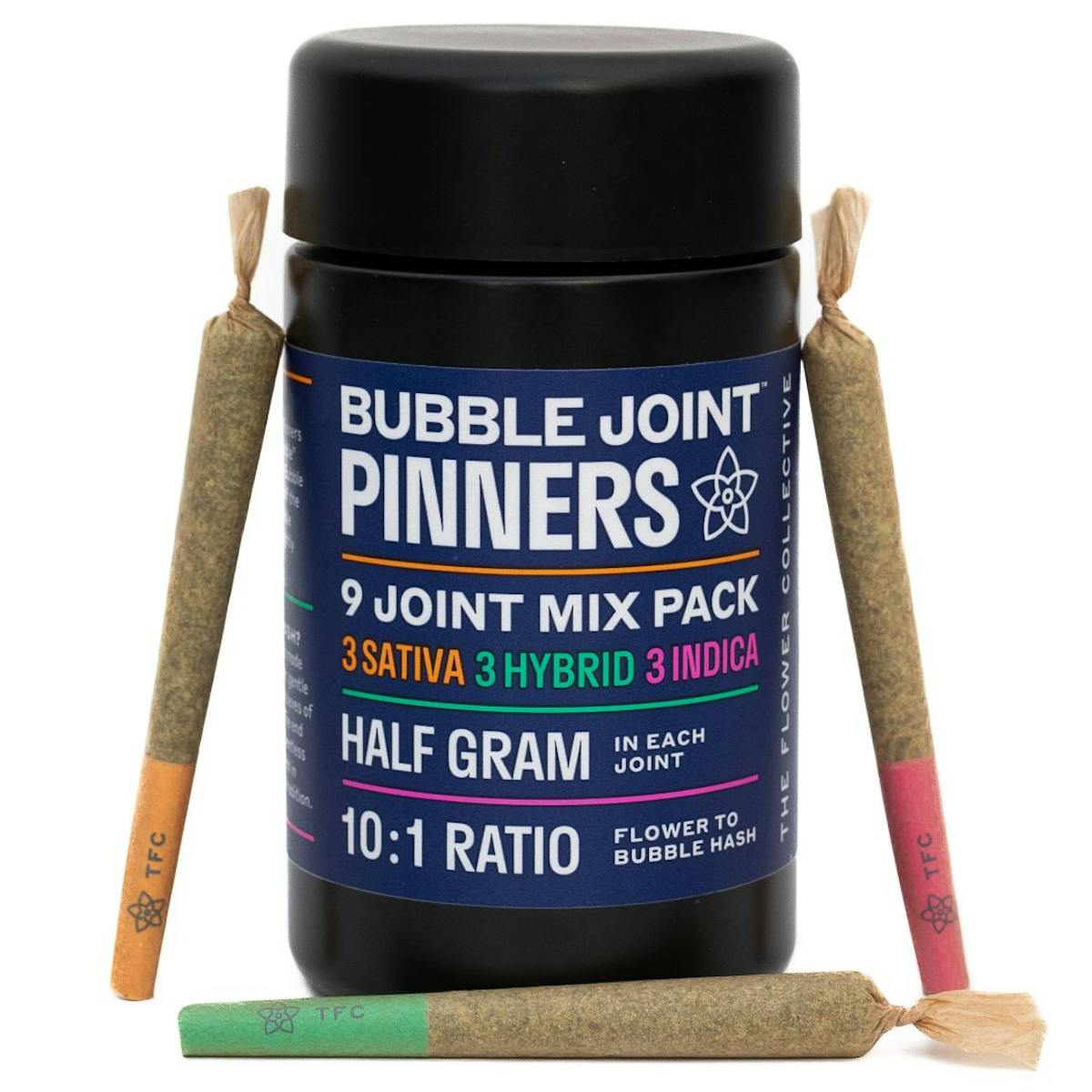 The Flower Collective – Bubble Joint – Pinner Jar – 9pk (S/H/I) 4.5g ...
