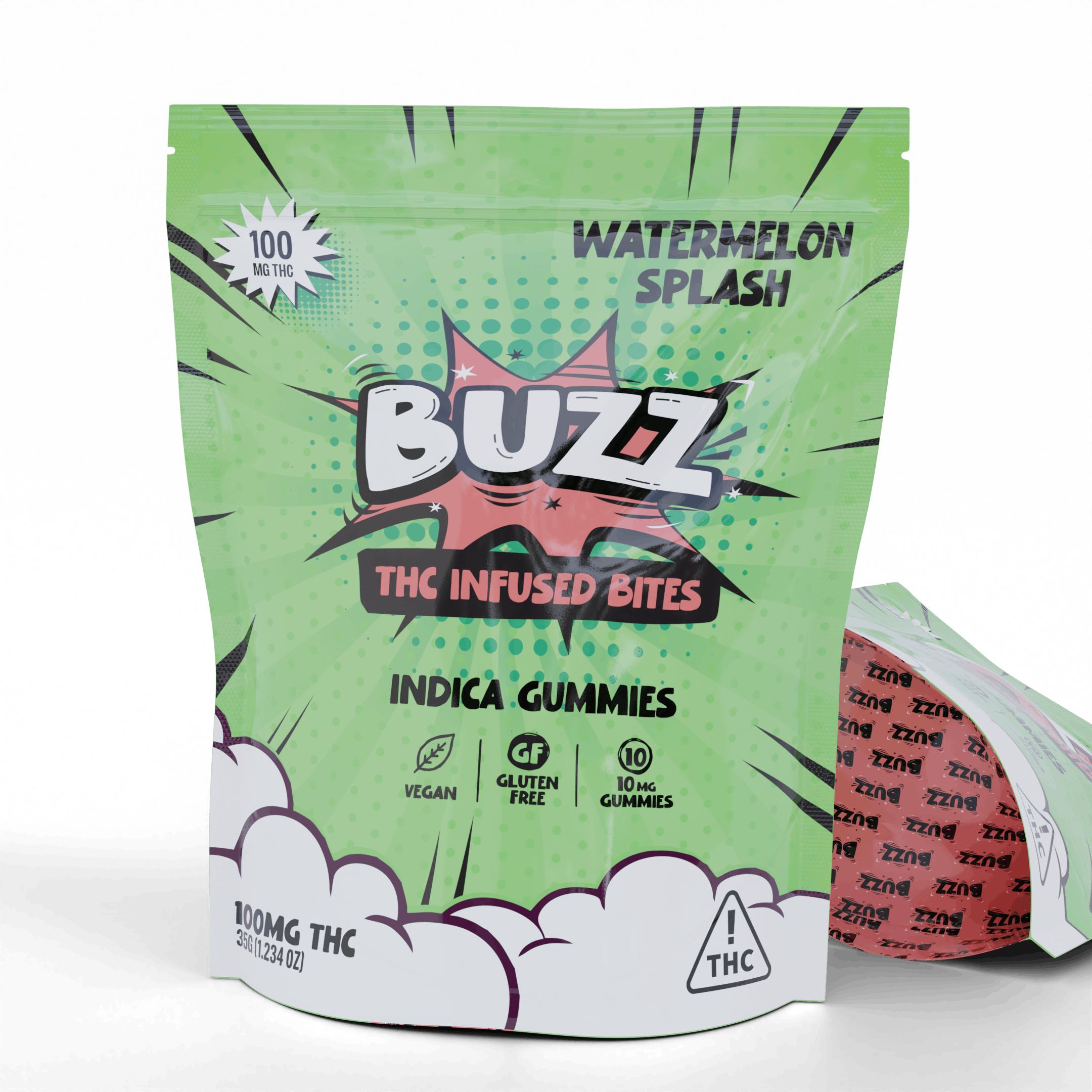 Buzz BUZZ | Watermelon Splash Gummies 100mg - Green Cannabis Co. Dispensary