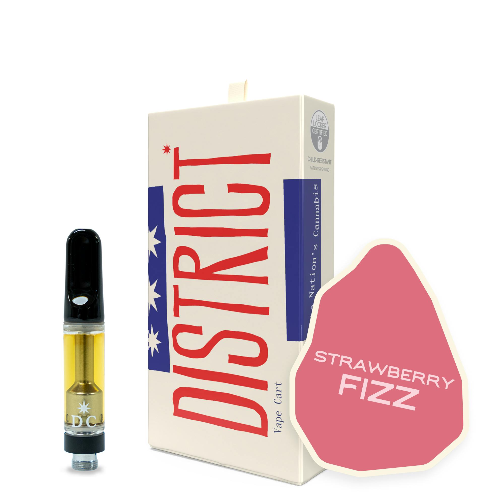 Shop District Cannabis Strawberry Fizz Distillate Vape Cartridge in Hagerstown | DISTRICT