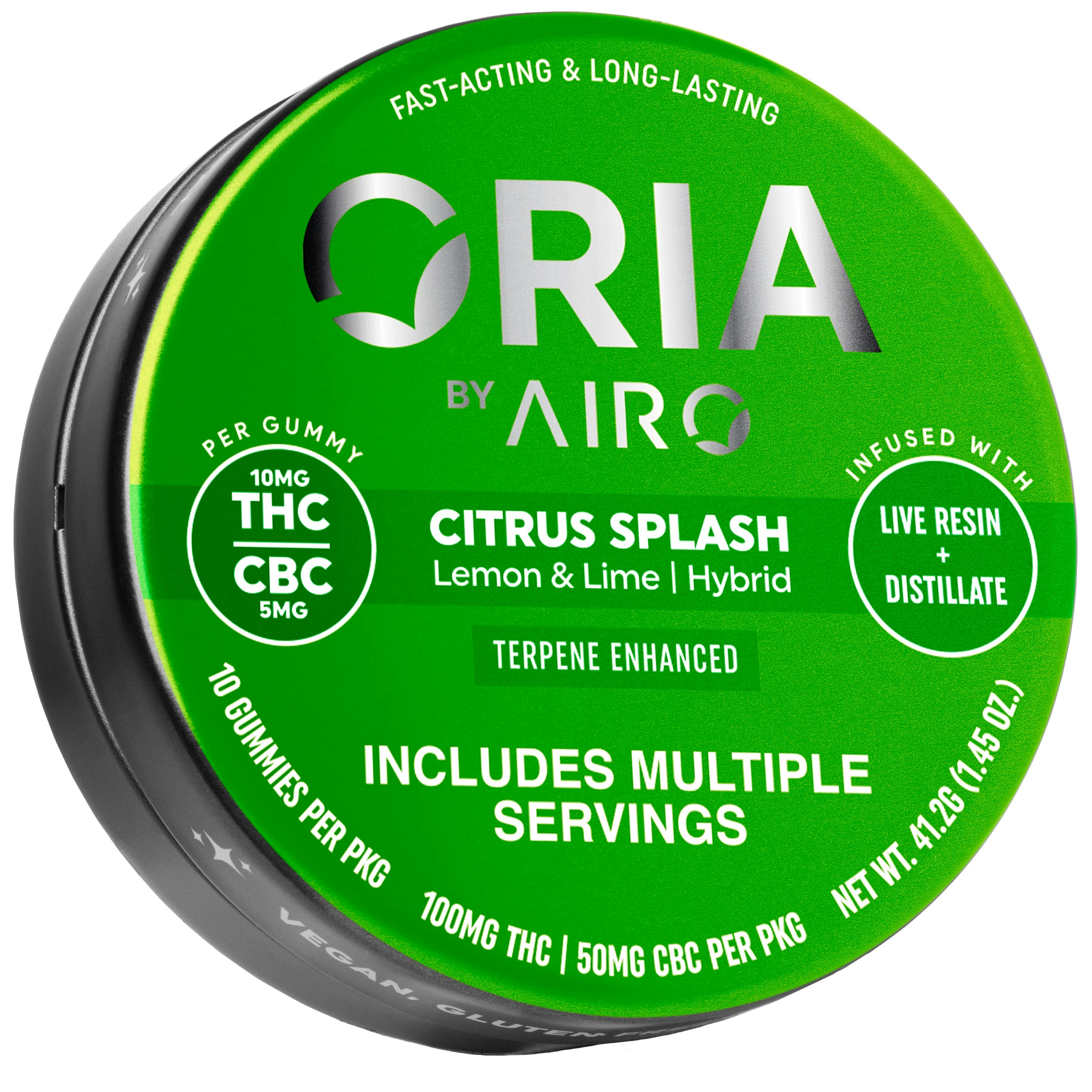 Oria (Airo) Citrus Splash - Hybrid 2:1 THC:CBC | Fast Acting Premium ...