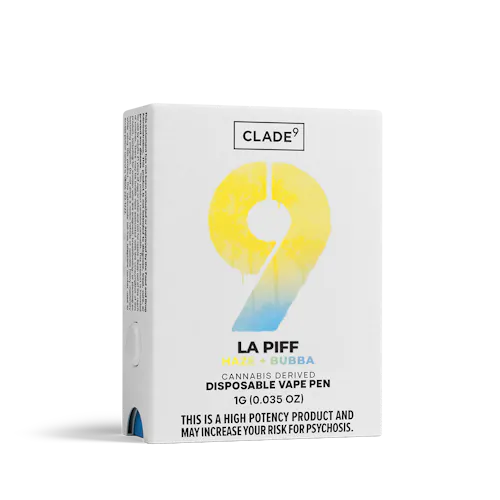 Shop Clade9 | Disposable Vape | LA Piff | 1g In New Jersey | HASHERY