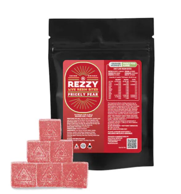 Rezzy Prickly Pear Live Resin Gummies 20pk 100mg
