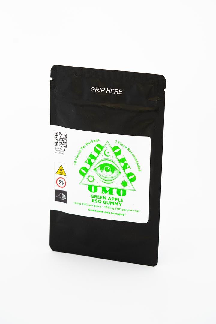 OMO | Green Apple | RSO Gummies 100MG – Greenery Spot – Johnson City, NY