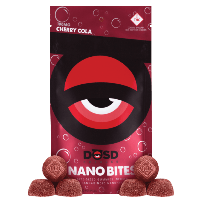 Cherry Cola Nano Bites | 100mg | 10pk 100mg Edibles | DŌSD Edibles