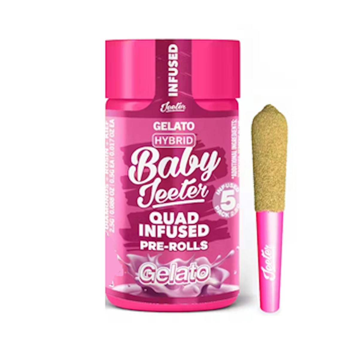 Jeeter | Gelato | Quad-Infused Baby Pre-Rolls 5PK 2.5G 2.5g Pre-rolls ...