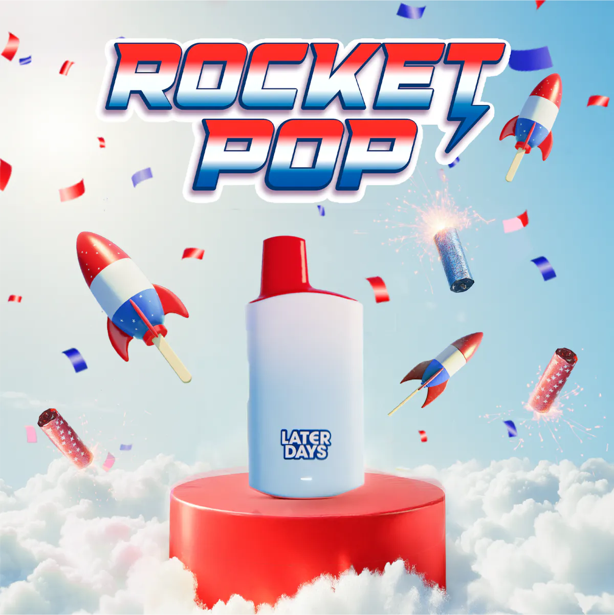 Later Days Rocket Pop 2g Disposable Vape 2g Vaporizers | Later Days