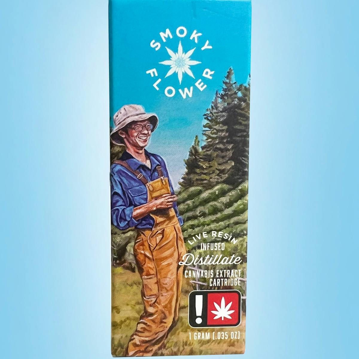 Smoky Flower 1g ZOOKIES Distillate + Live Resin Terpenes Vape Cartridge ...