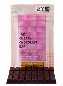 Soft Power Sweets | 24 piece bar (60mg) | Cherry Chocolate Bar | Cannabis