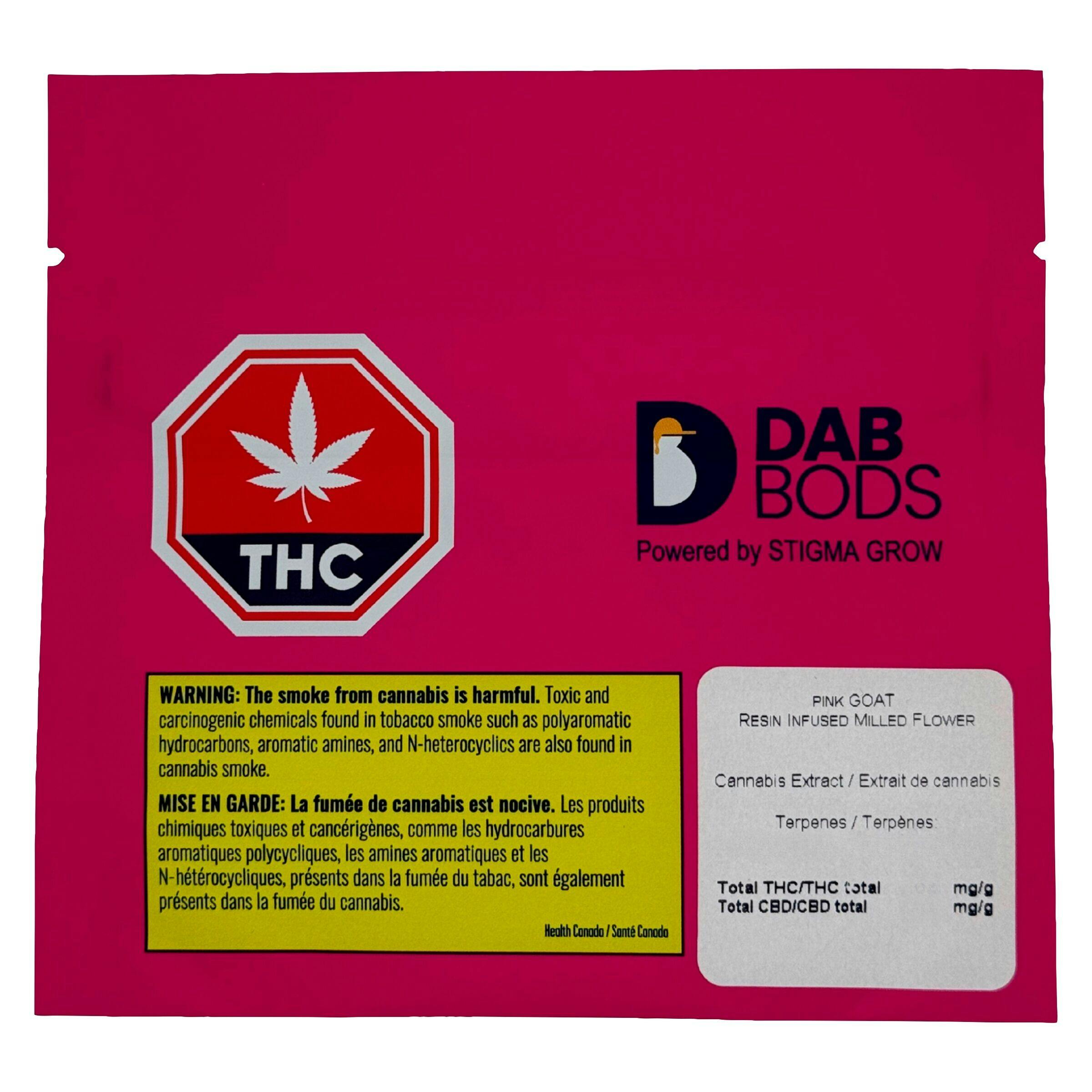 Dab Bods - Pink GOAT Resin Infused Milled Flower | Sessions Cannabis