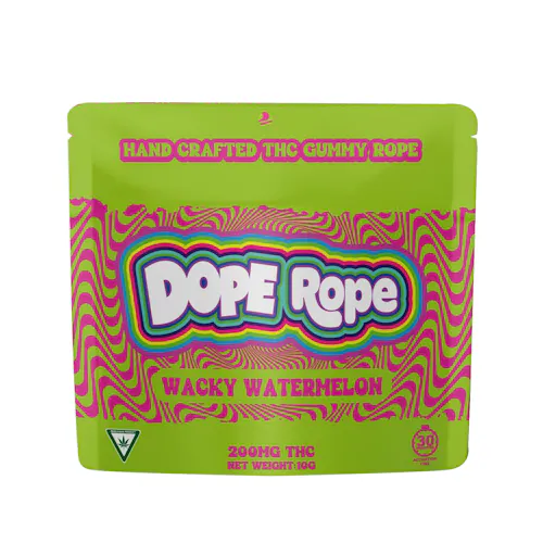 Dope Rope Wacky Watermelon Gummy Rope 200mg Rec - Exclusive Cannabis ...