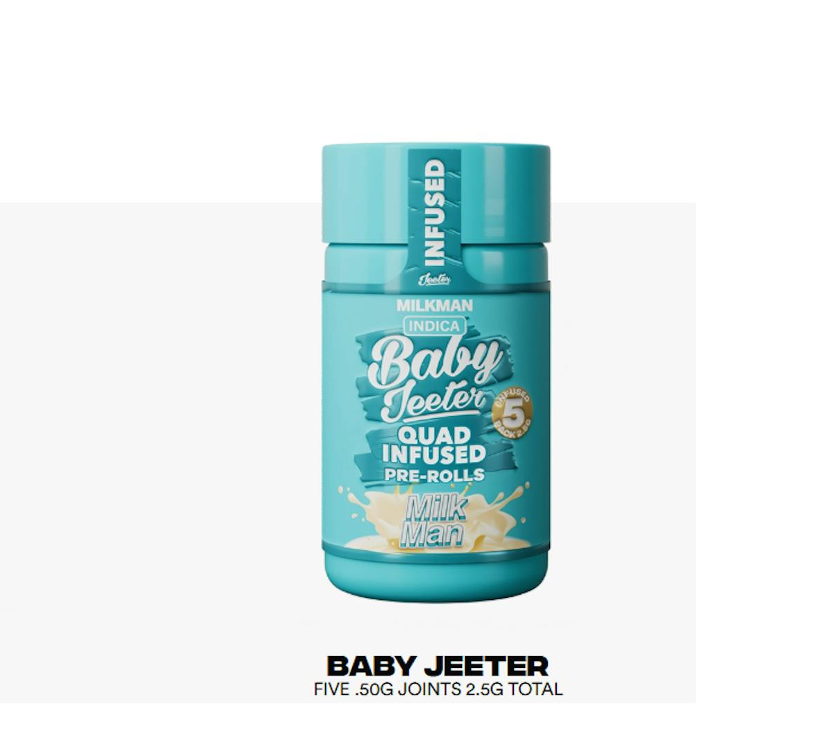 Baby Jeeter Milk Man 5pk infused prerolls 2.5g Pre-rolls | Jeeter