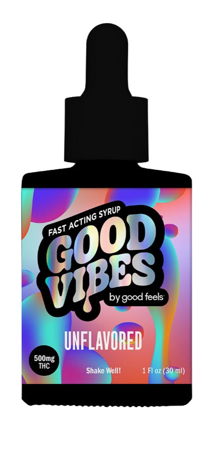 Unflavored | Good Vibes | 500mg Fast Acting Syrup | .5g Tinctures ...