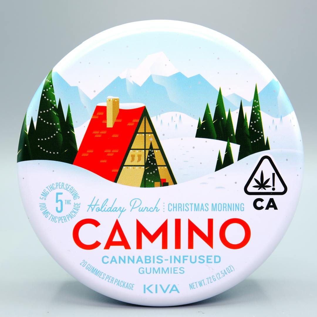 Kiva - Camino - Holiday Punch - Gummy - 20ct - 100mg - Cookies Napa