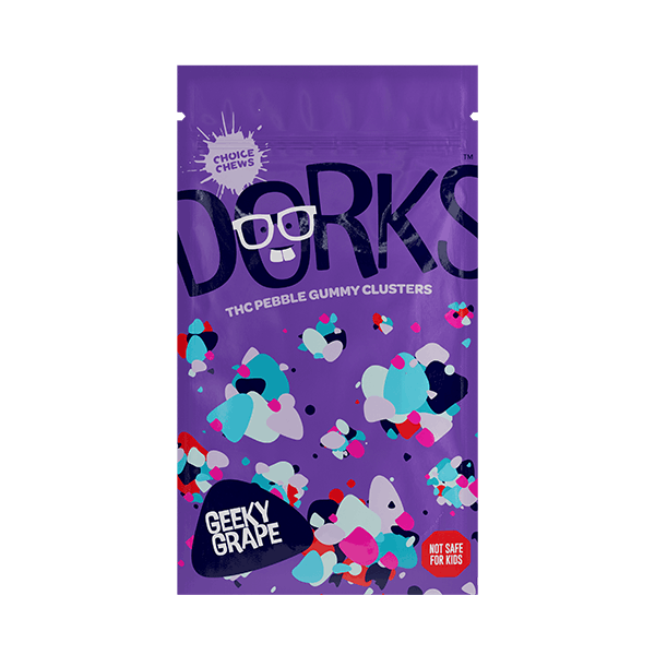 Dorks | Geeky Grape Indica Gummies | 200mg | Edibles | New Standard