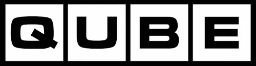 Qube | White Logo | Sticker - QUBE NYC