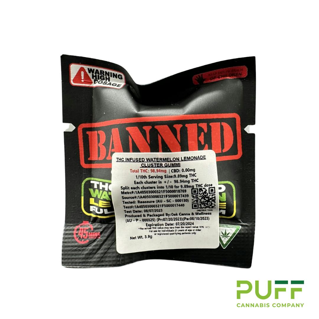 Banned Banned | 100mg Single | Watermelon Lemonade - Puff Cannabis ...