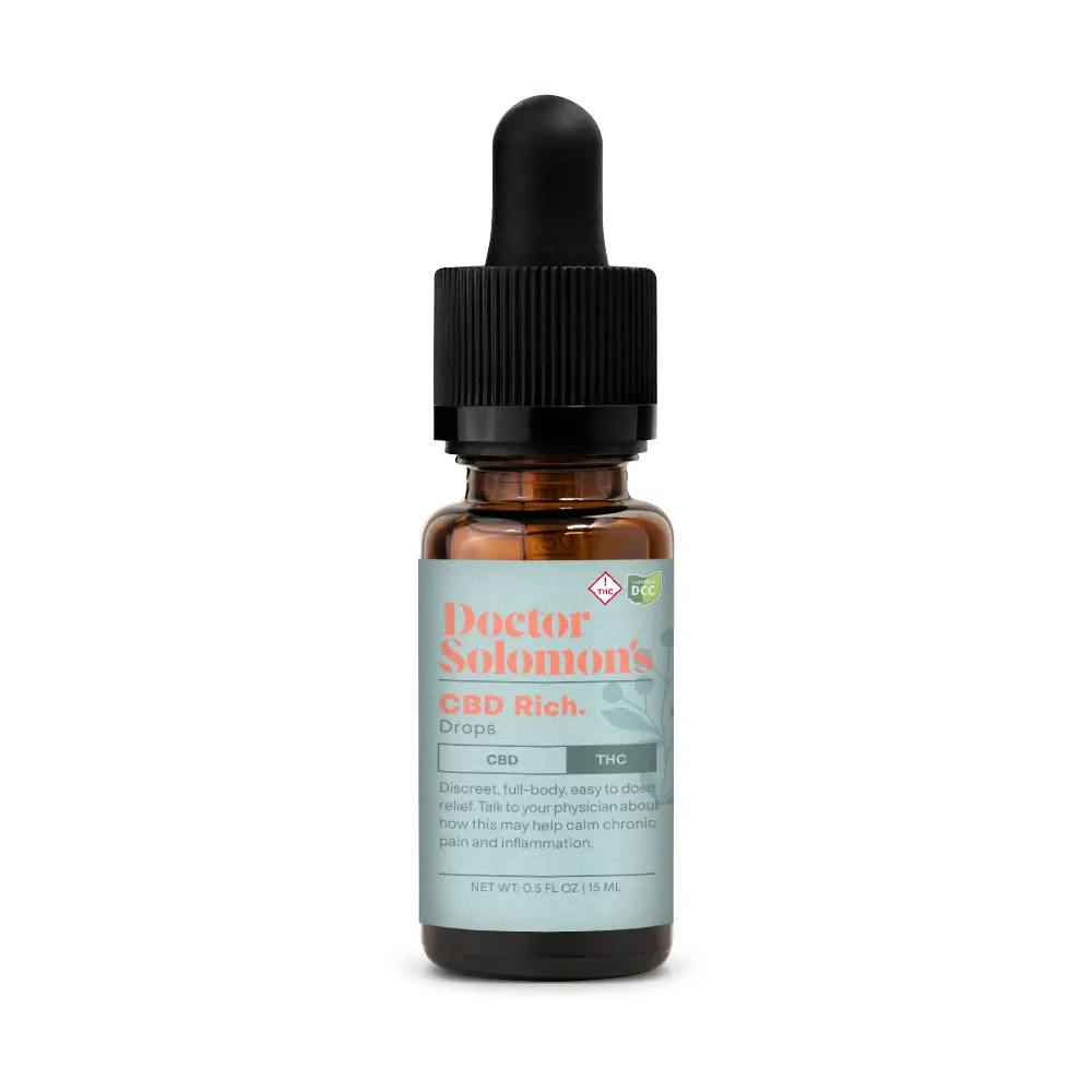 CBD Rich Drops ( 25mg THC | 475mg CBD) 15ml Tinctures | Doctor Solomon's
