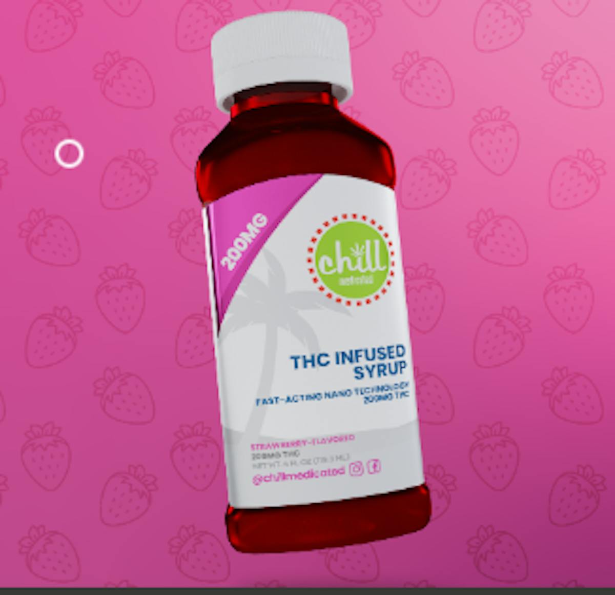 Chill Strawberry Syrup 0.5g Tinctures | Chill Medicated