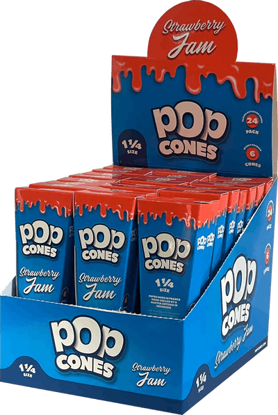 Pop Cones - 1¼" - 6pk - Strawberry Jam