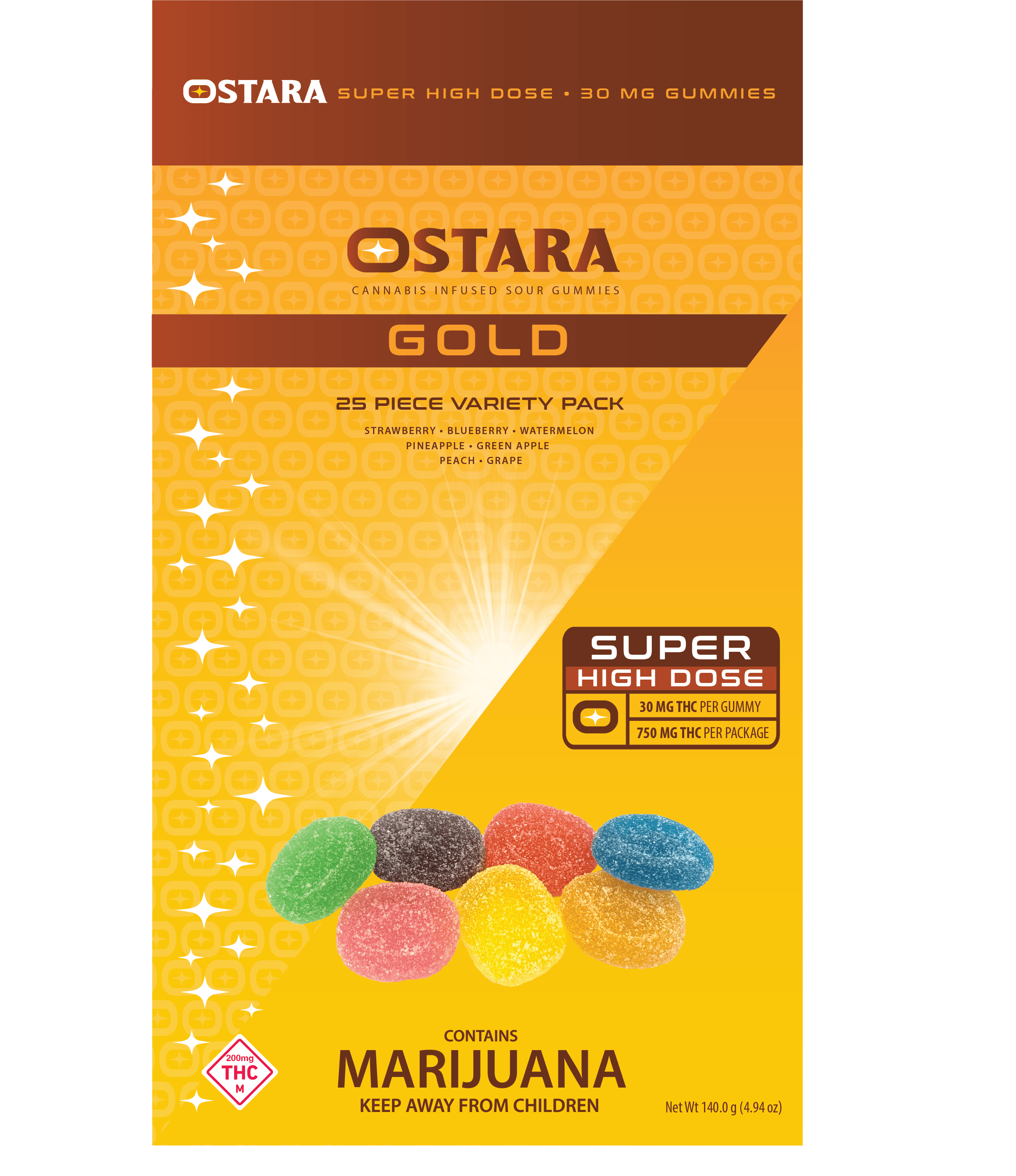 Ostara Gold Gummies Super High Dose | 750mg - Doobie