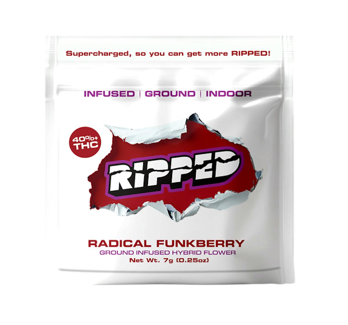 Ripped | Radical Funkberry | Infused Ground Flower 7g 1/4oz Flower ...