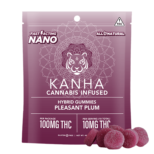 Shop KANHA Kanha - Nano Pleasant Plum Hybrid - Gummy - 10ct - 100mg in ...