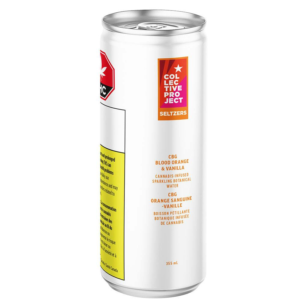 CBG Blood Orange & Vanilla Sparkling Botanical Water - 355ml | Sessions ...