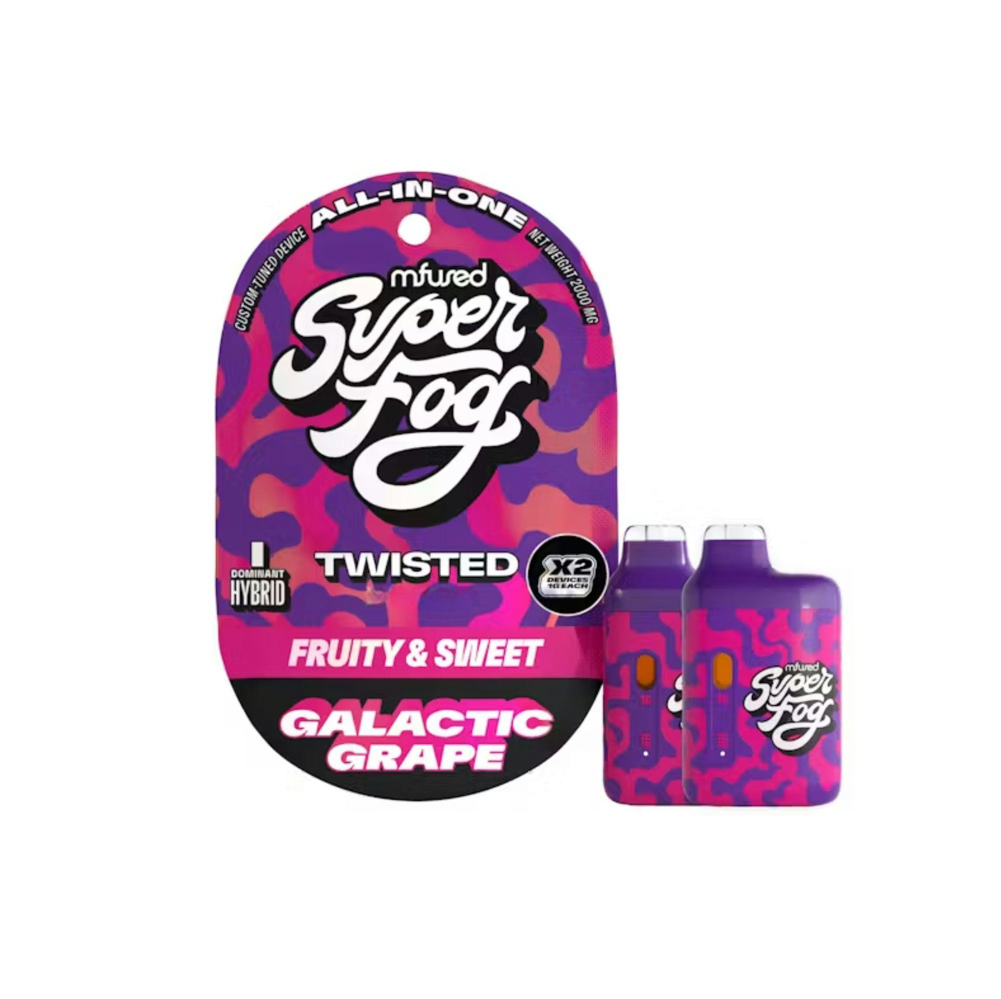 The Flowery NY | Super Fog | TWISTED Jefe - Galactic Grape | [2pk x 1G]