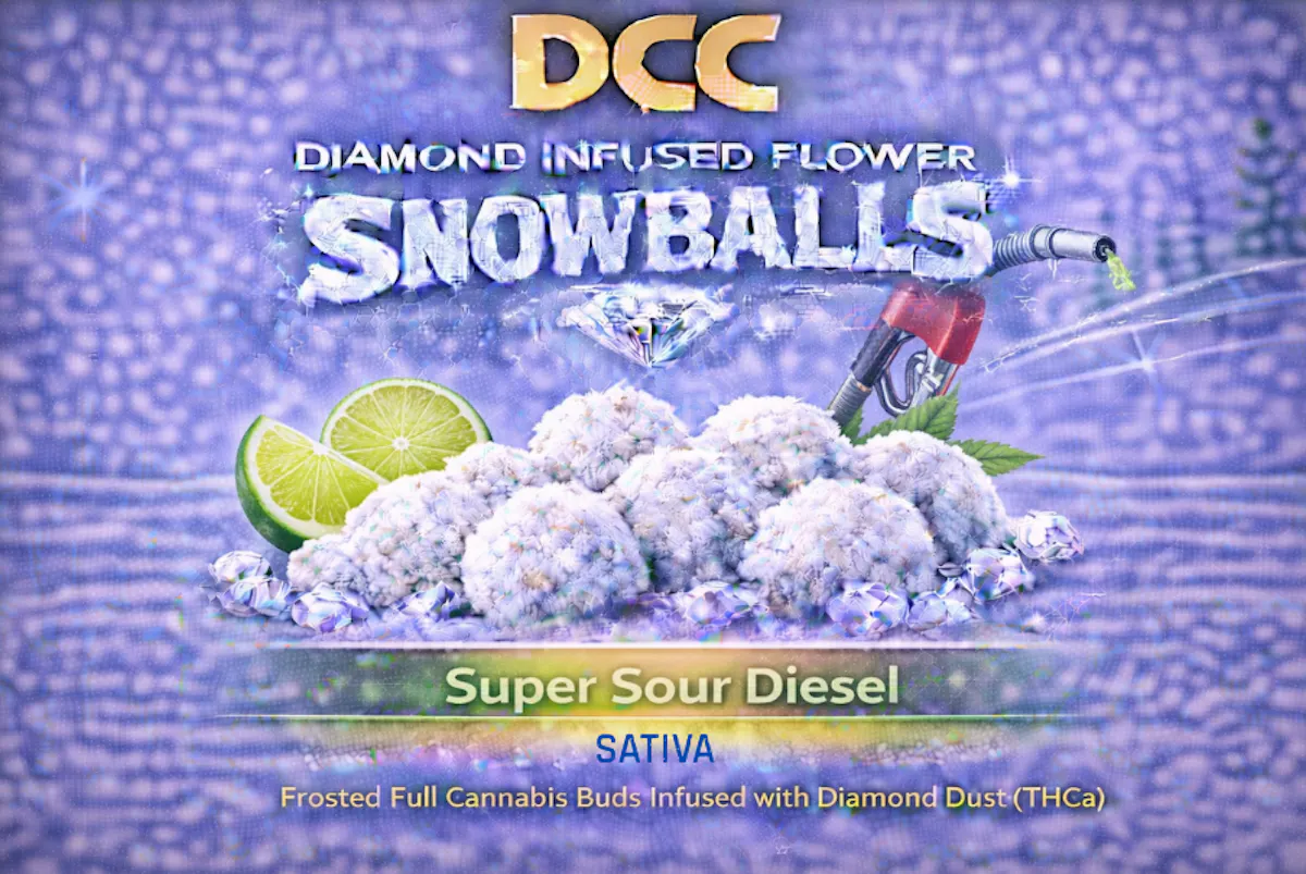 DCC Super Sour Diesel Snowballs 1/8oz Flower | DCC