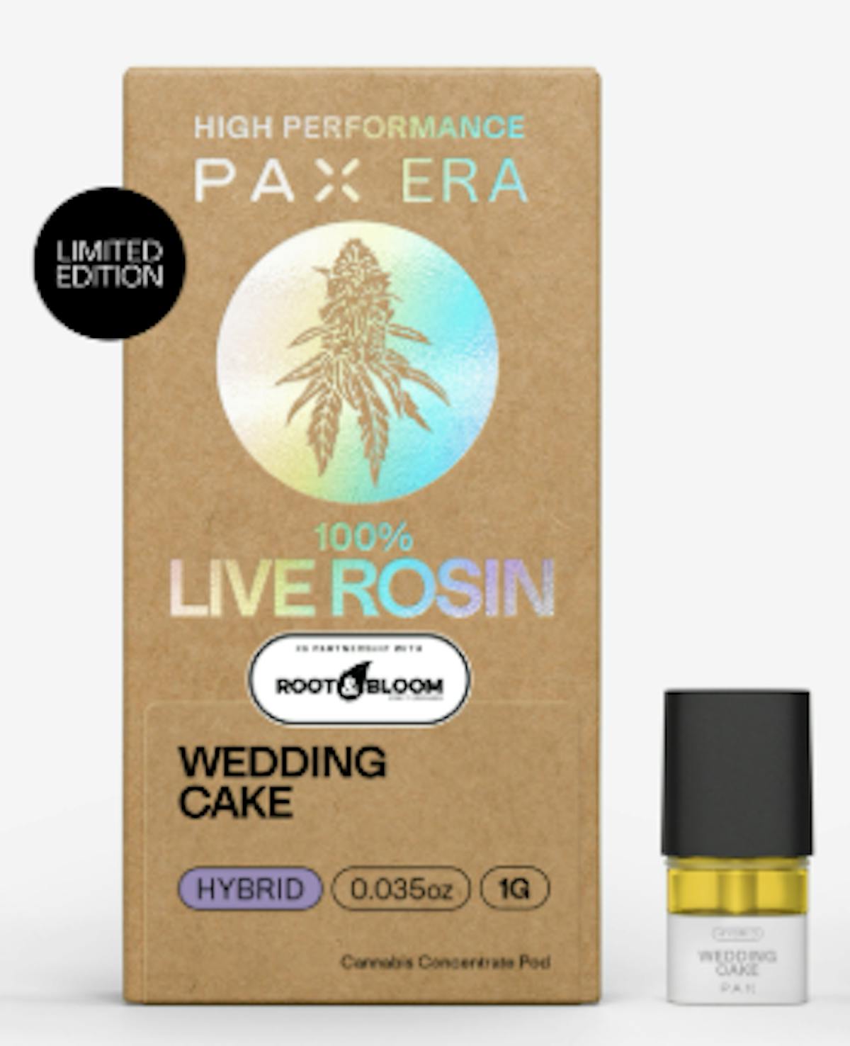 PAX x Root & Bloom Wedding Cake 1g Pod (Live Rosin) 1g Vaporizers | PAX