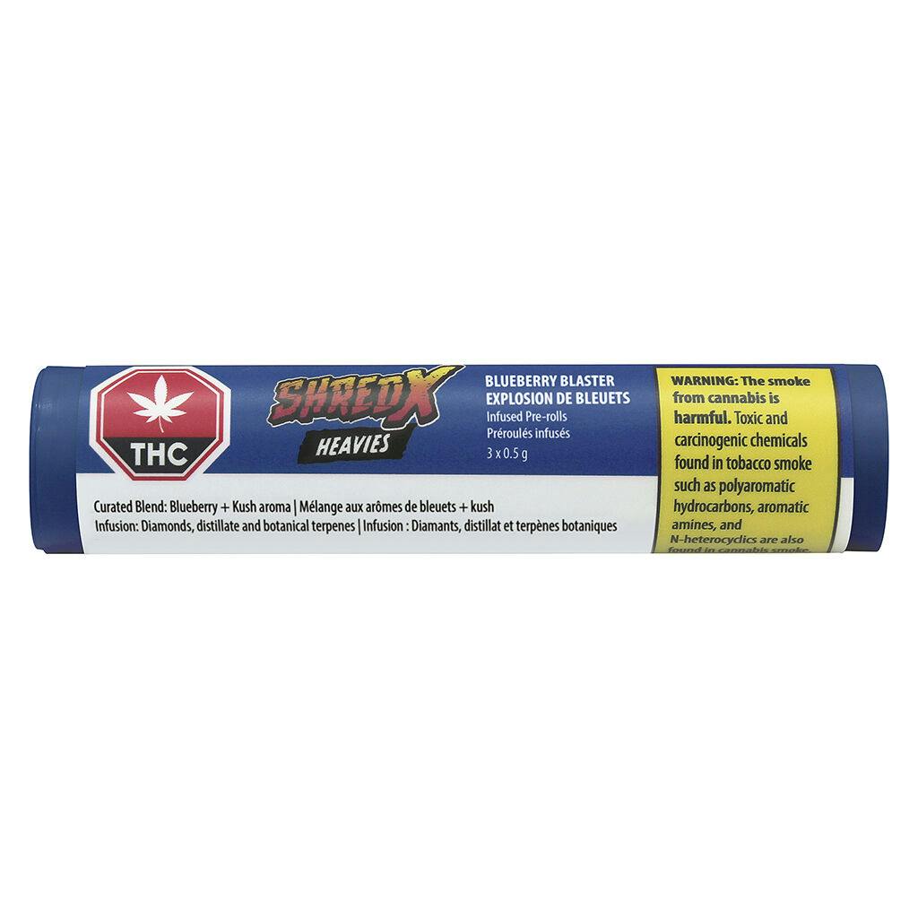 Shred X Blueberry Blaster Disty And Diamonds Infused Pre Roll 3x0 5g