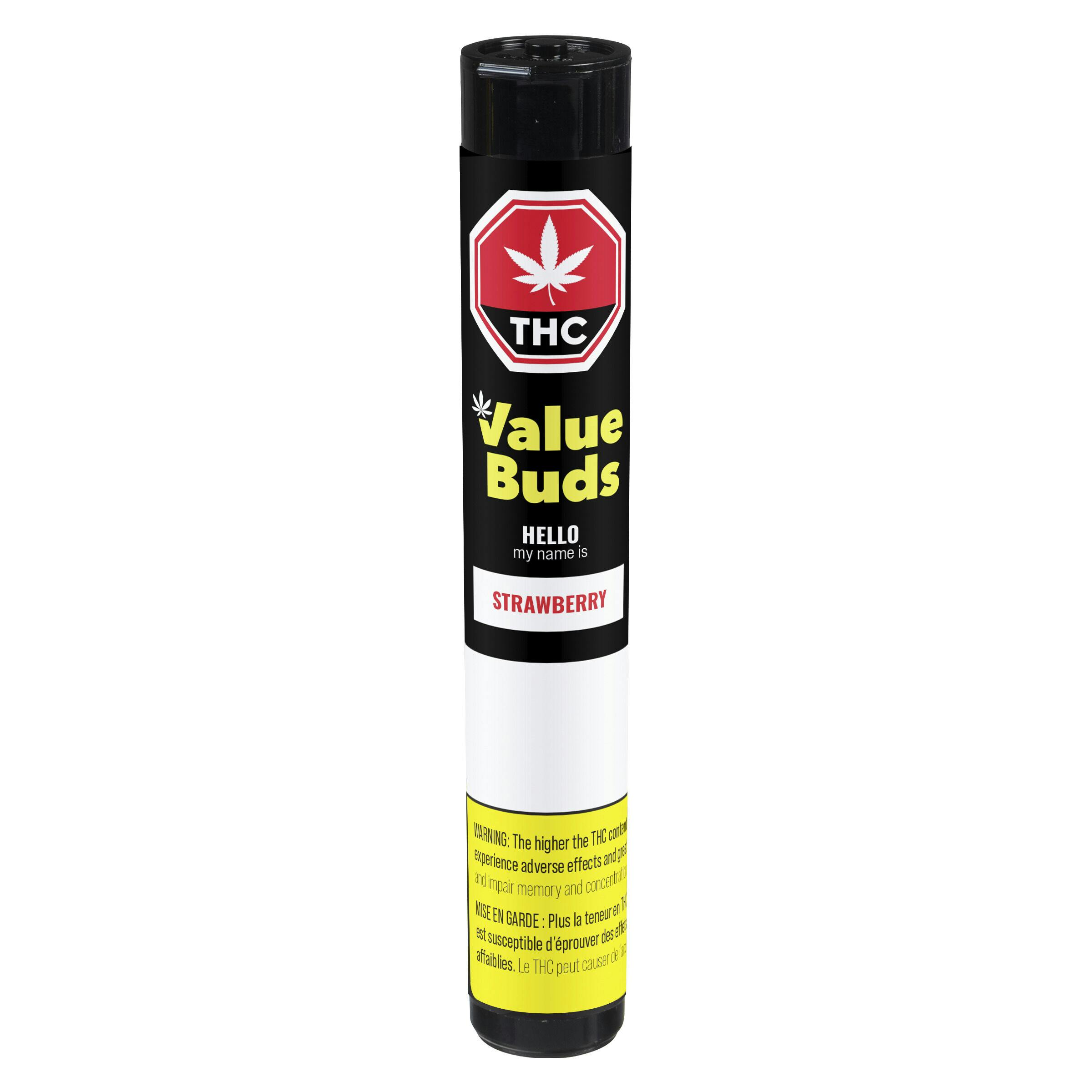 Value Buds - HELLO My Name is Strawberry 510 Thread Cartridge ...