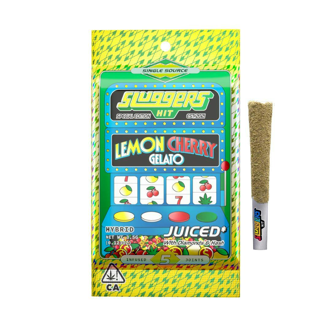 Sluggers - Juiced - Lemon Cherry Gelato - Indoor - Multi Infused - 5pk ... Sluggers - Juiced - Lemon Cherry Gelato - Indoor - Multi Infused - 5pk ...