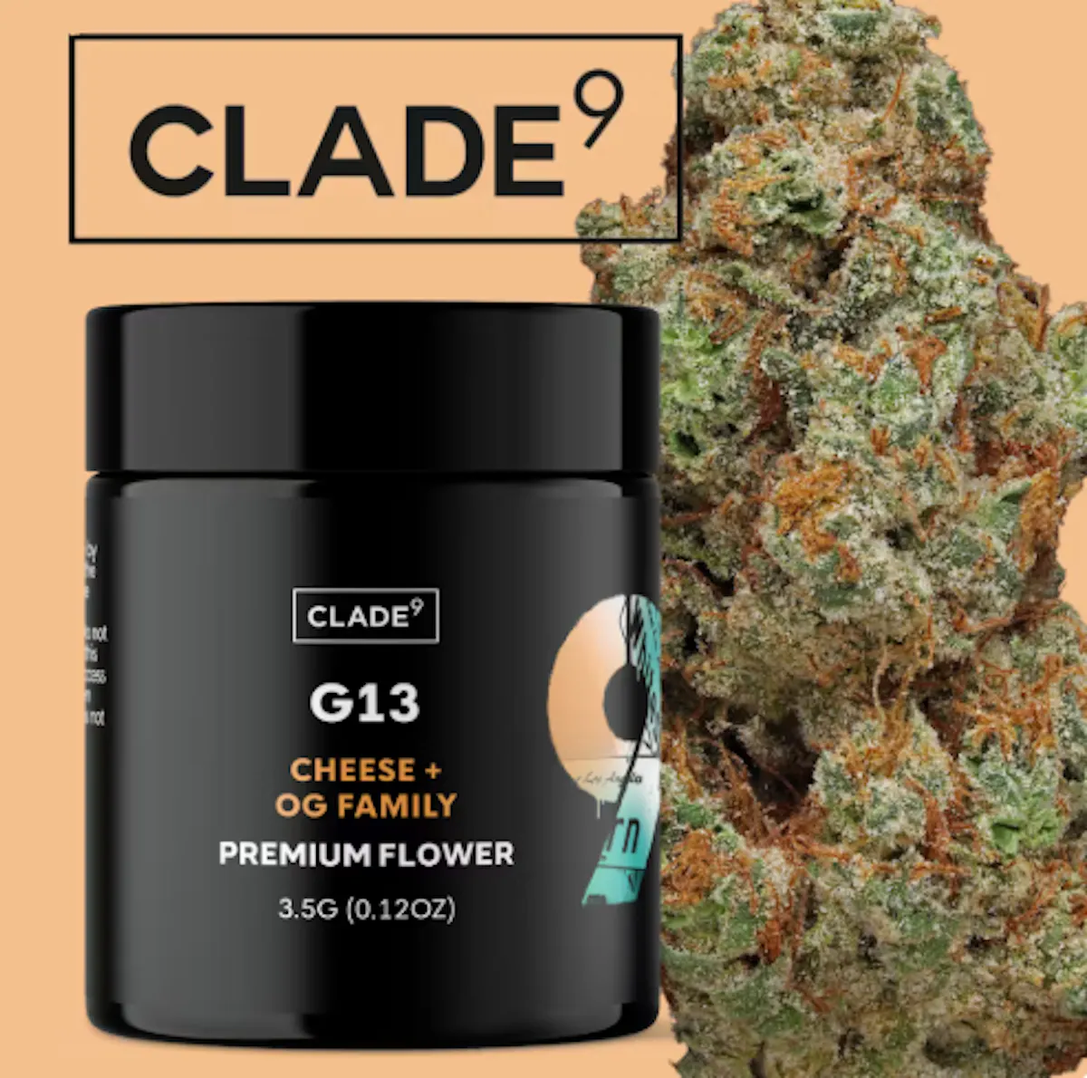 Clade9 G13 3.5g 1/8oz Flower | Clade9