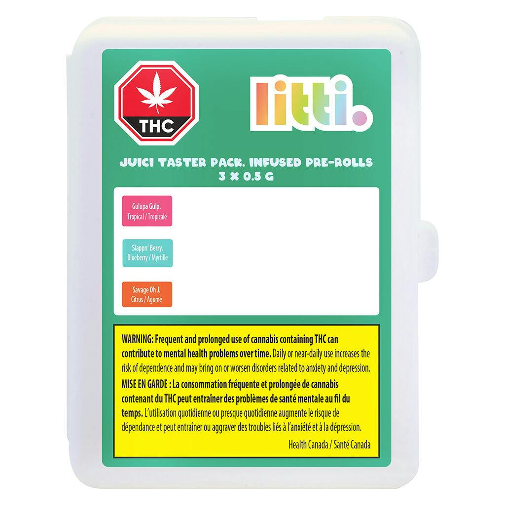 litti. - JUICI TASTER PACK Infused PRJs - 3x0.5g | Sessions Cannabis