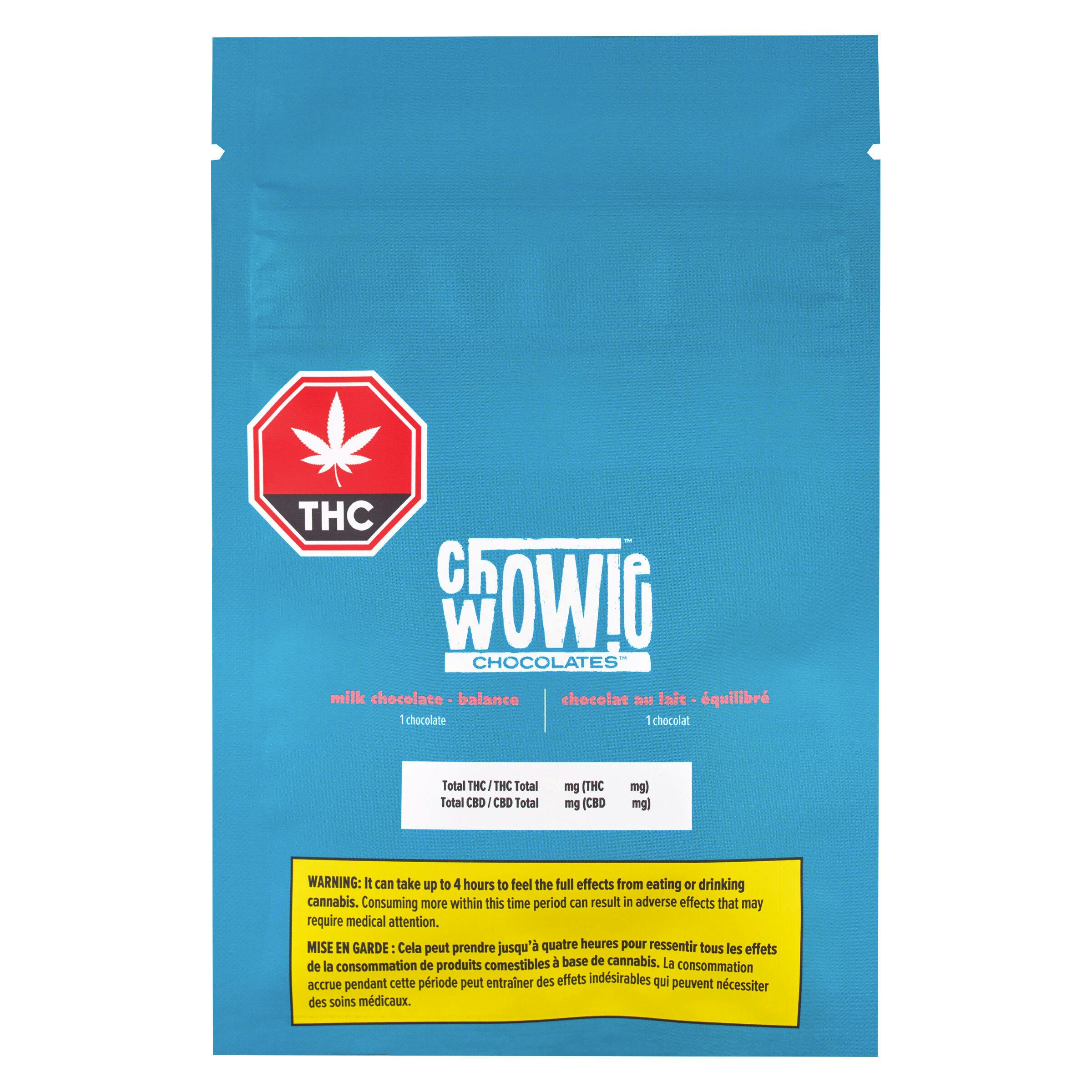 Chowie Wowie - Balance Solid Milk Chocolate - 1x16g | Sessions Cannabis