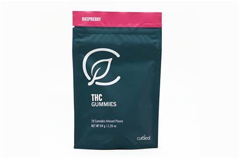 Curaleaf Raspberry THC Gummies 10-Pk 300mg