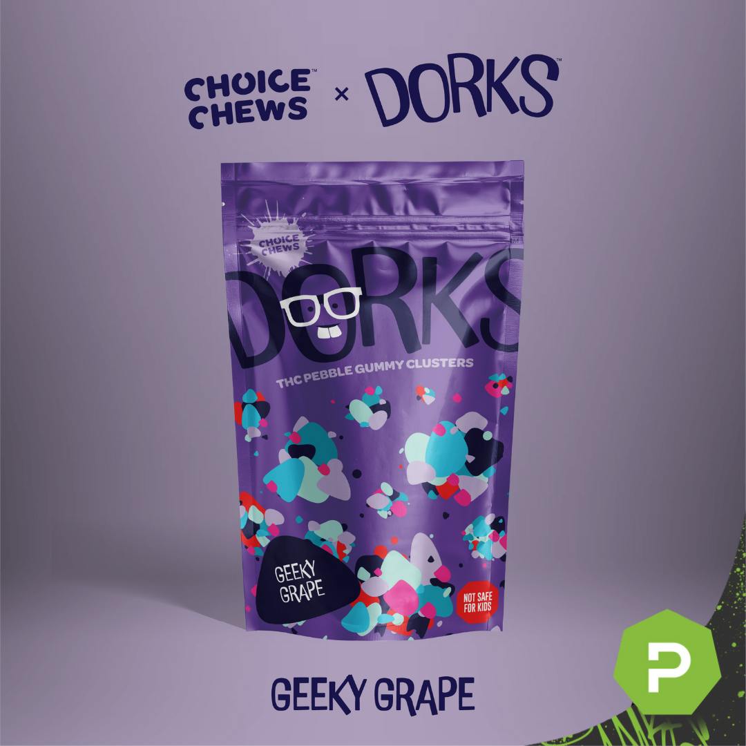 Choice Chews Choice | 200mg Dorks | Geeky Grape (Indica) - Puff ...
