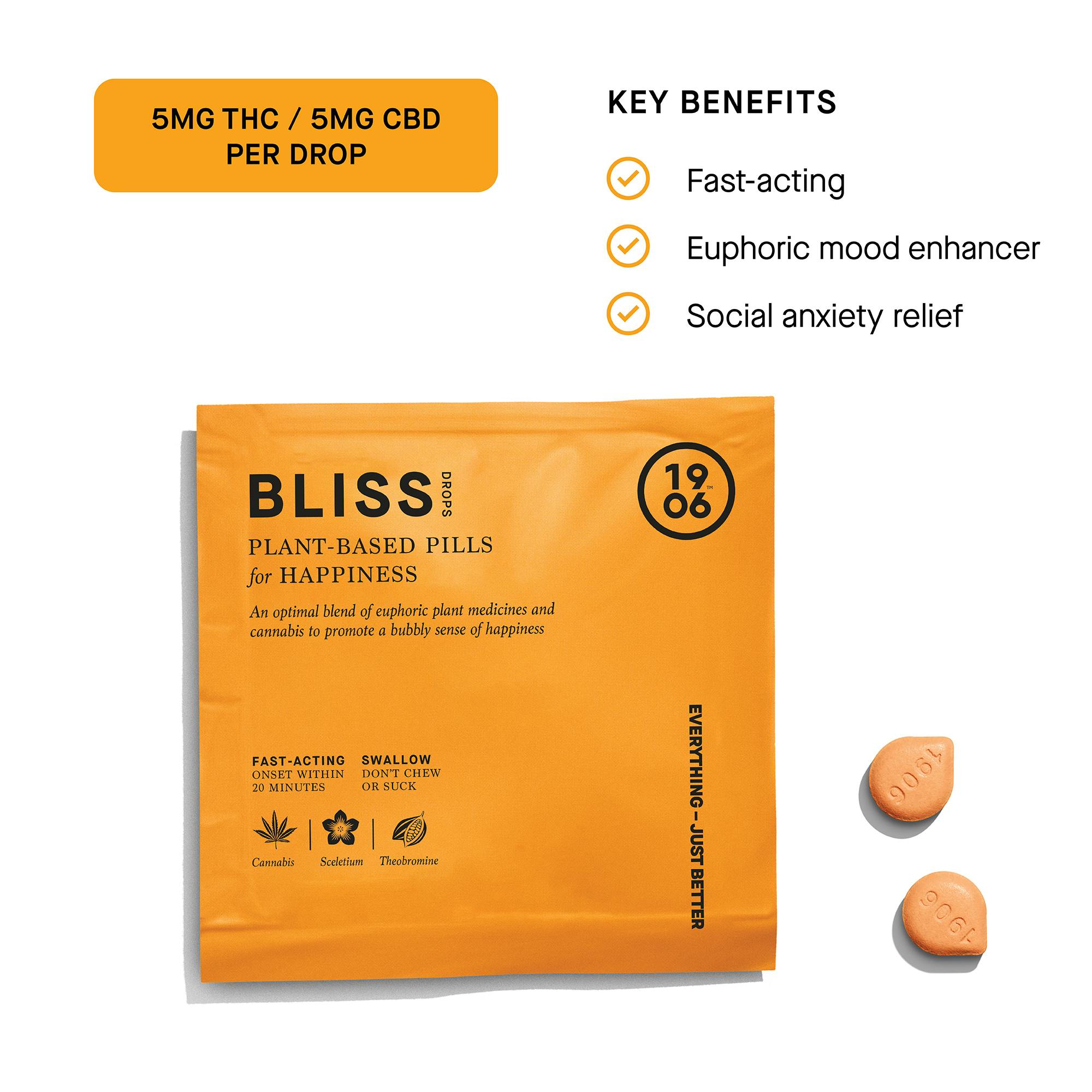 Bliss | Tablets | 2-pack | 10mg THC:10mg CBD | 1906 - 1906 | Treehouse ...