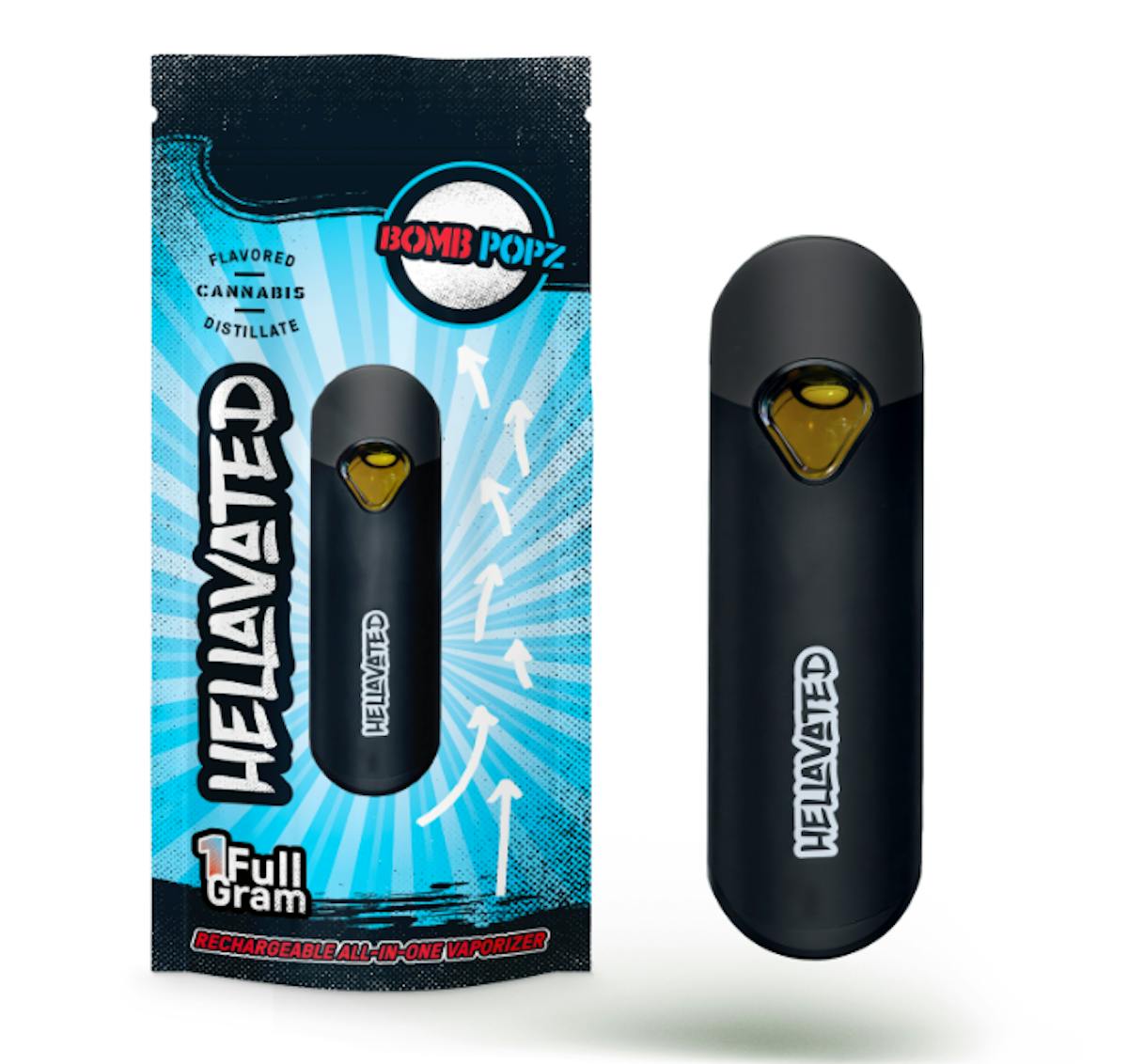 Hellavated Bomb Popz 1g Disposable 1g Vaporizers | Hellavated